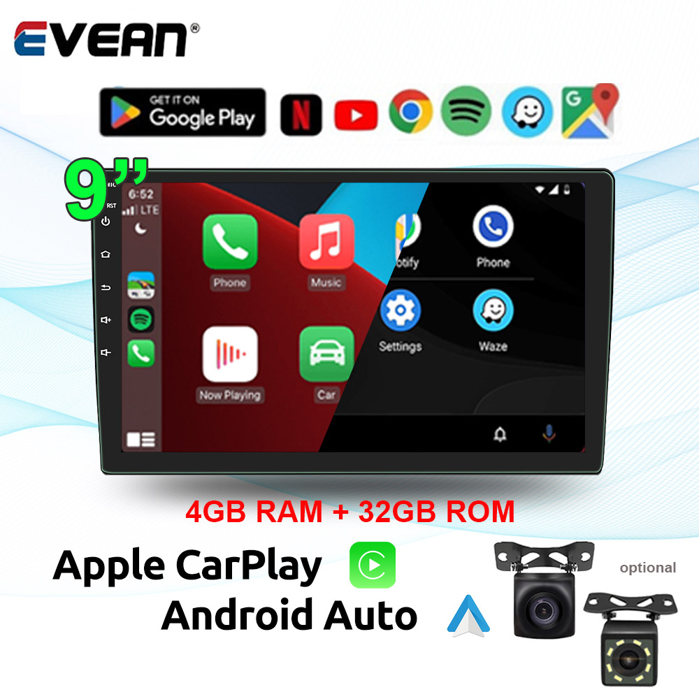 Android Player (IPS CarPlay 4GB RAM+32GB ROM) 9" Inch Android Car ...