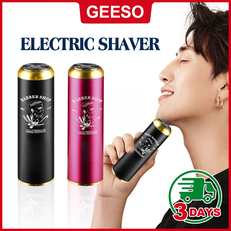 GEESO Mini Men Electric Shaver Wet and Dry Use USB Rechargeable ...