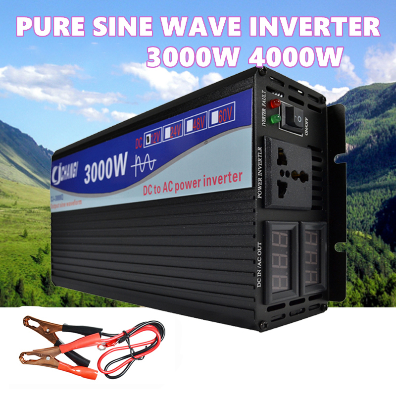 Pure Sine Wave Power Inverter 3000W 4000W 12V 24V 48V 60V 72V To 220V ...