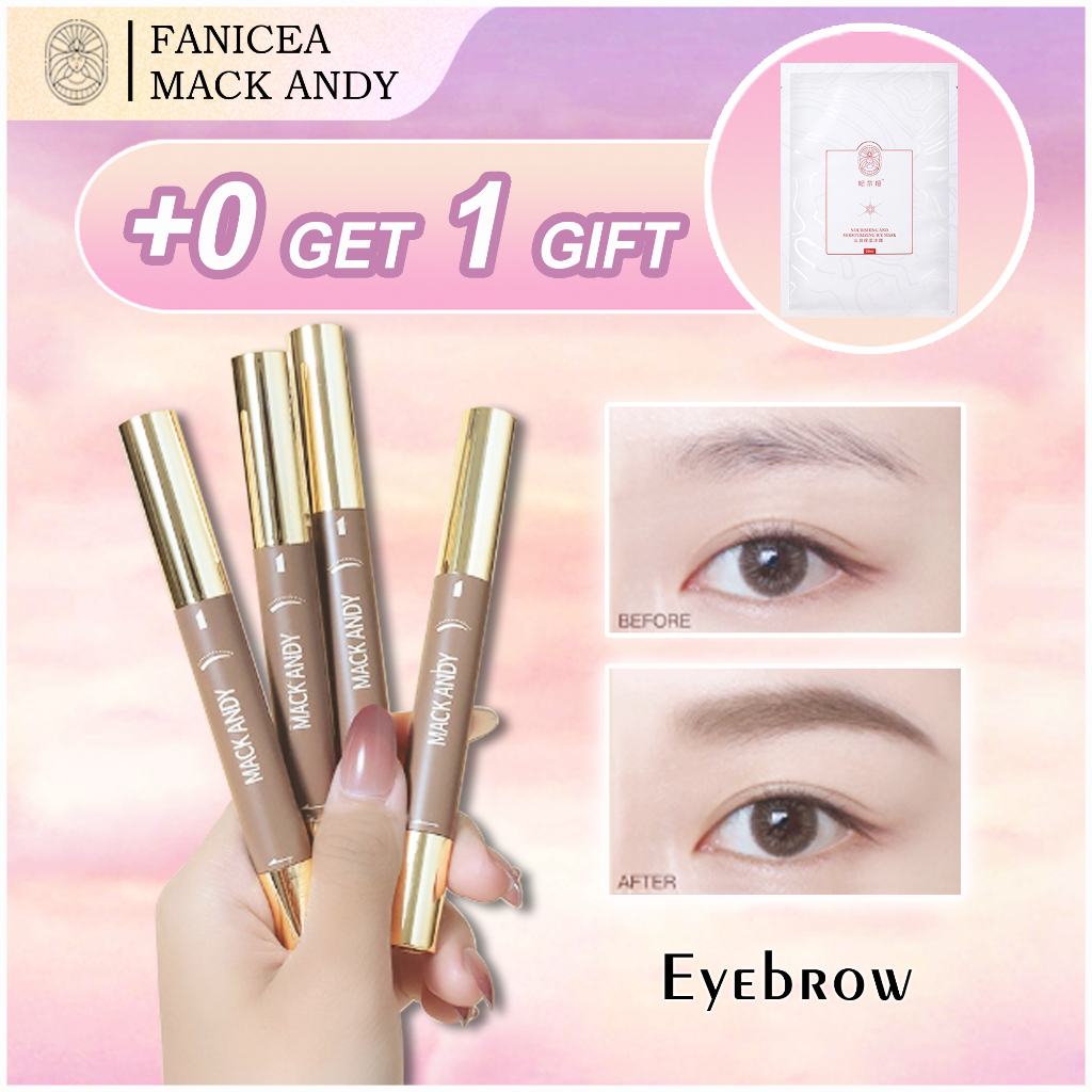 Mack Andy Natural Volumizing Eyebrow Cream Smooth Color Holding Three ...