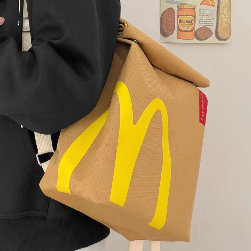 Mcdonald's Bag Paper Bag Backpack Women's Backpack Large Capacity ...