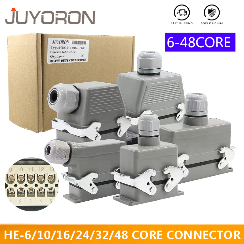 Rectangular Heavy Duty Connectors HDC HE 4 6 8 10 16 20 24 32 48 Core ...