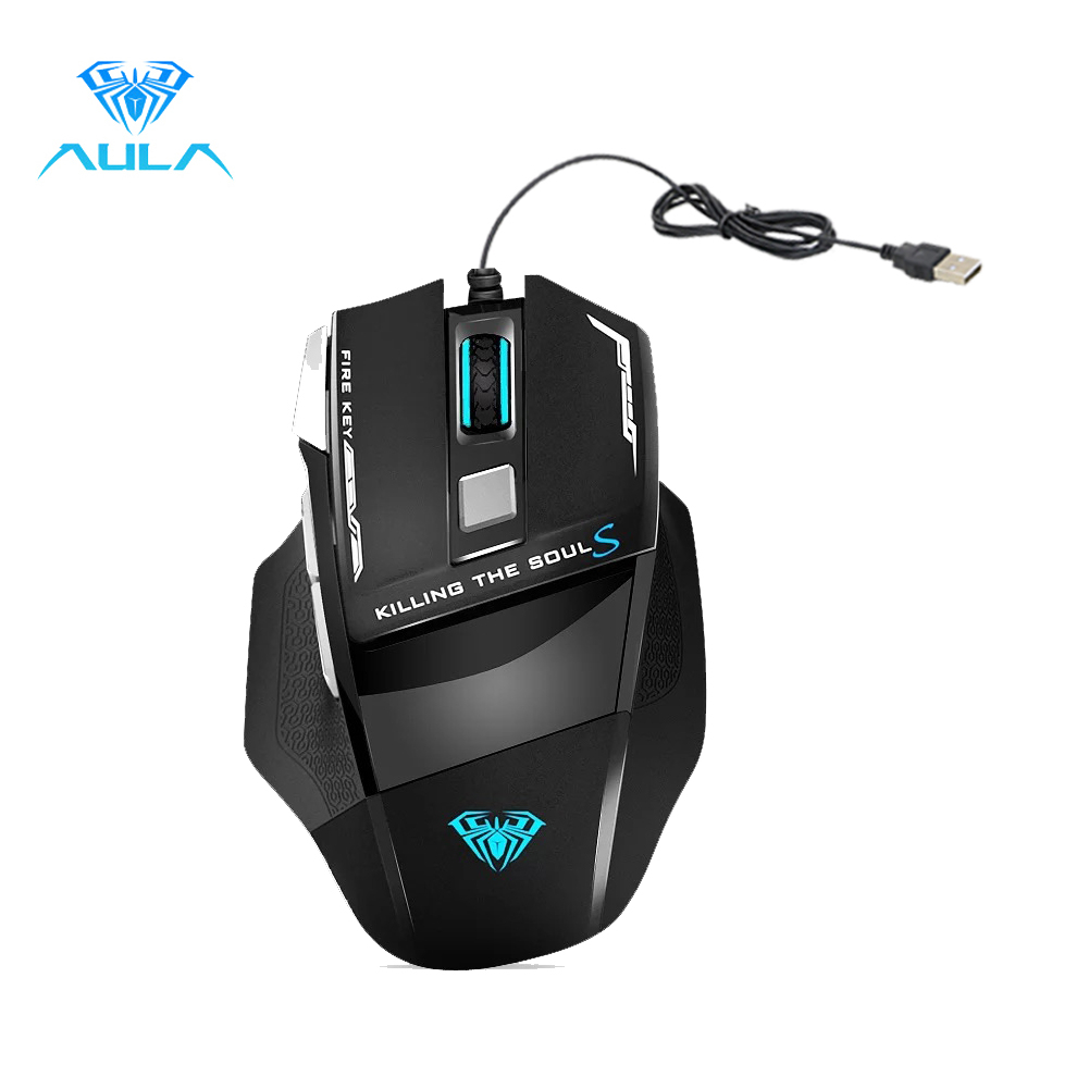 AULA S12 Gaming Mouse Up To 4800 Dpi With 7 Customized Marco Keys ...