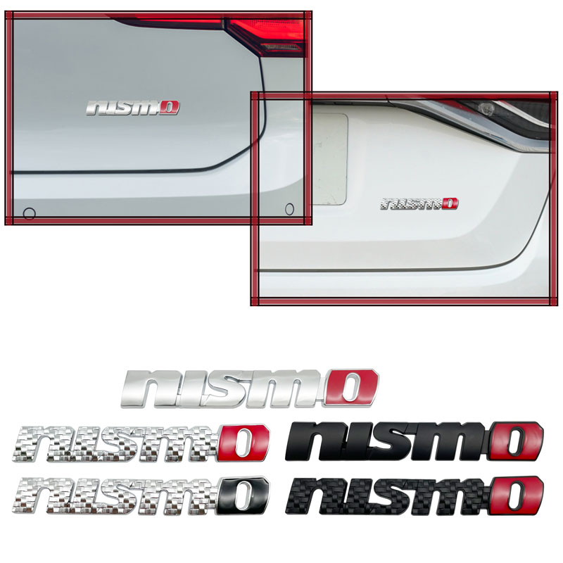3D Car Sticker Badge Emblem Decal Front Hood Grille for Nissan Nismo ...