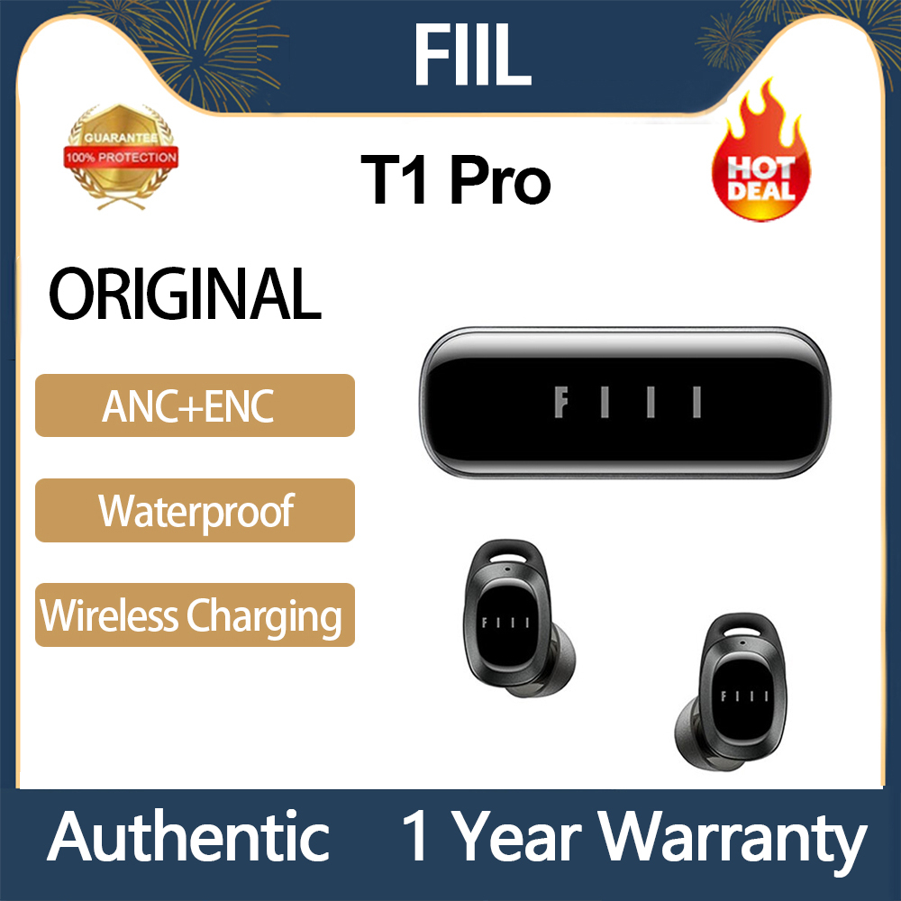 Original Fiil T1 Pro True Wireless Earbuds Active Noise Reduction Headsets Bluetooth 5.2 ...