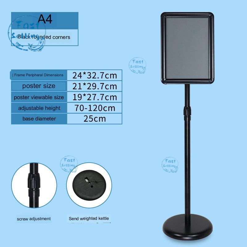 Stainless steel a4 standing sign board vertical Billboard water sign ...