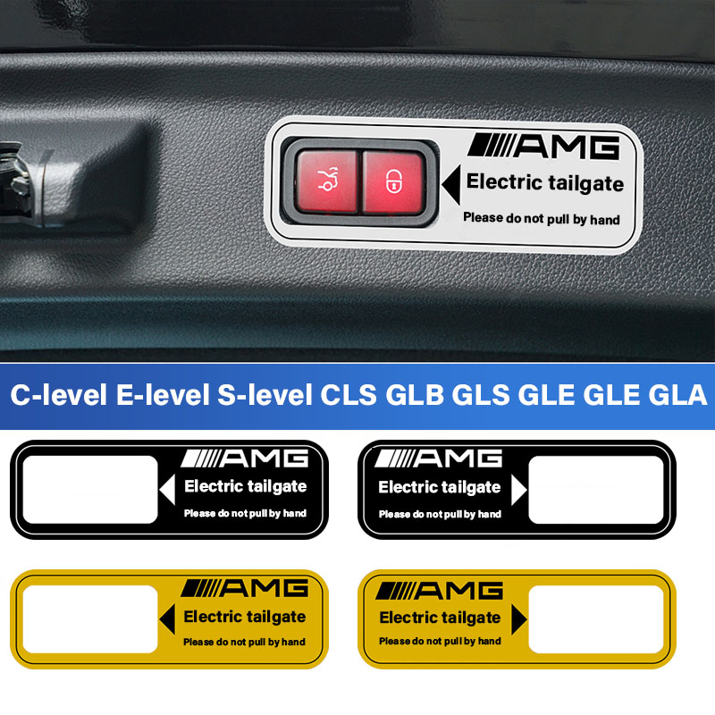 Mercedes Benz electric tailgate warning sticker is applicable to C ...