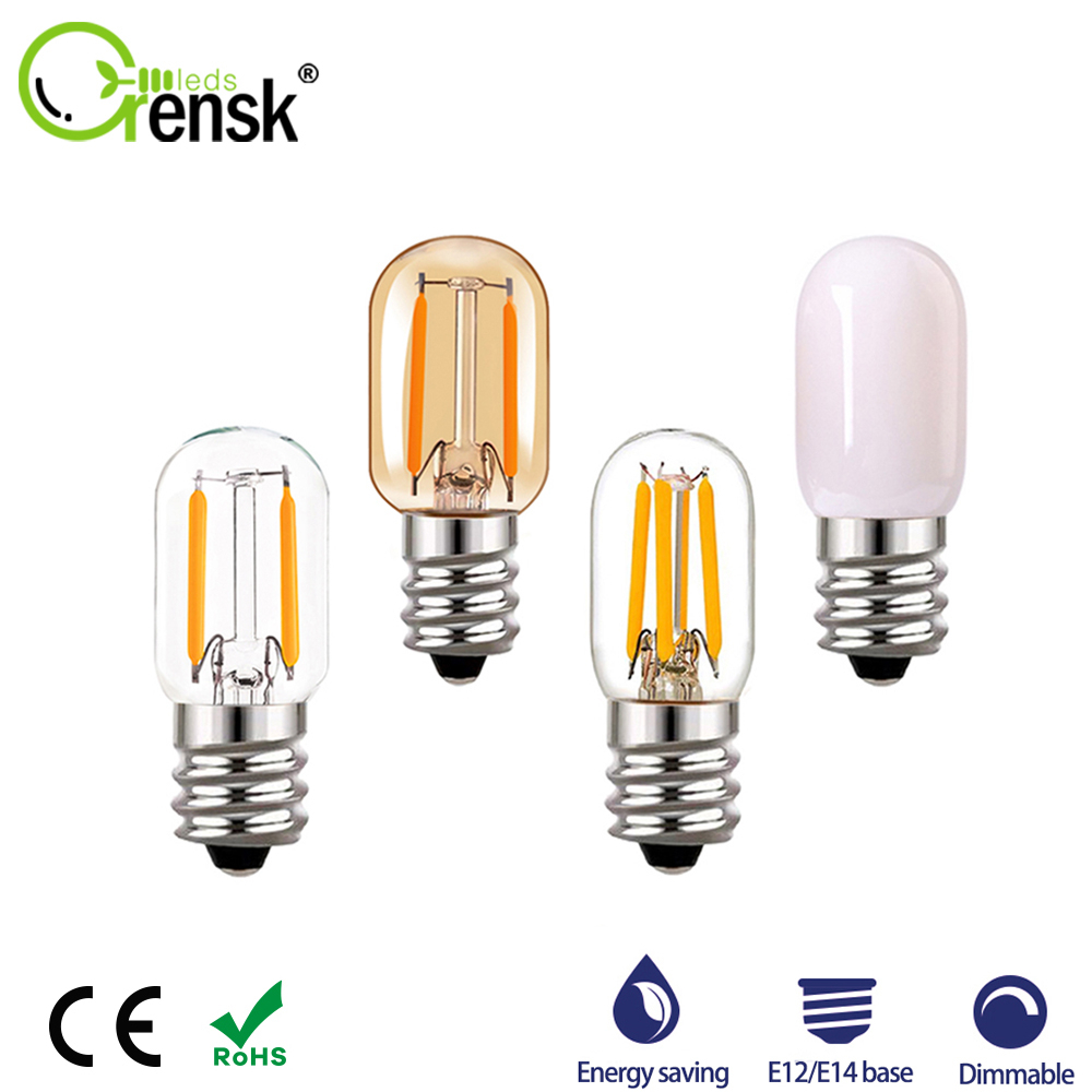 E12 E14 Mini Led Light Bulb T20 1W 2W Candelabra Edison Bulb Antique ...