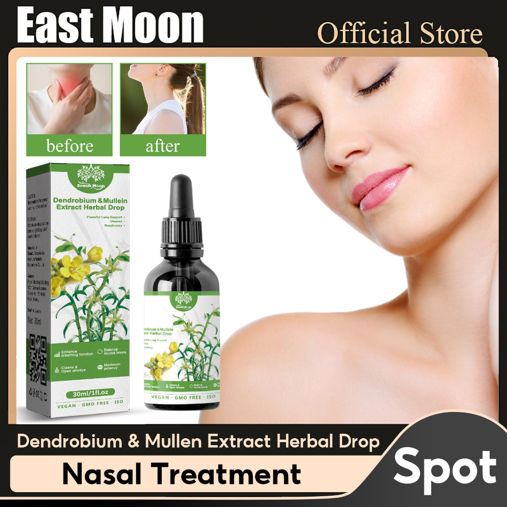 South Moon Mullein Extract Herbal Drop Dendrobium Powerful Lung Support ...