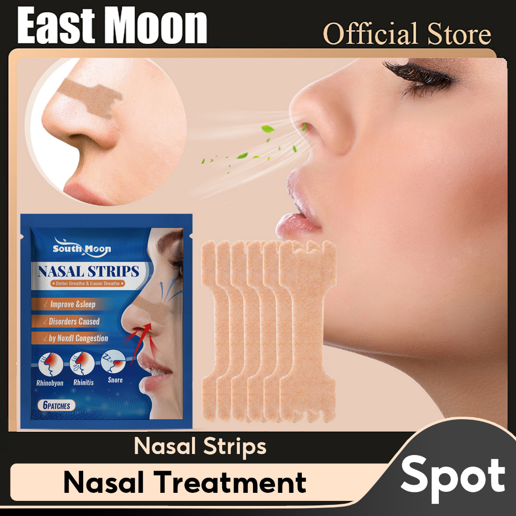 Straw Moon Anti-Snoring Nasal Patch Relieve Breathing Not Smooth Nose ...