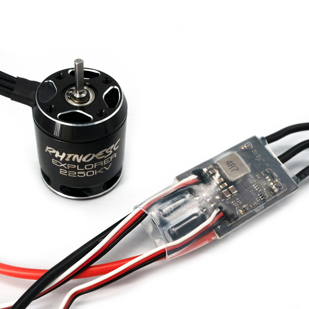 RhinoESC 540 RC Power System Brushless Motor AM32 Crawler for RC 1/8 1/ ...