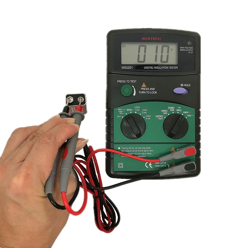 MASTECH MS5201 Digital Insulation Resistance Tester Megger Megometro ...