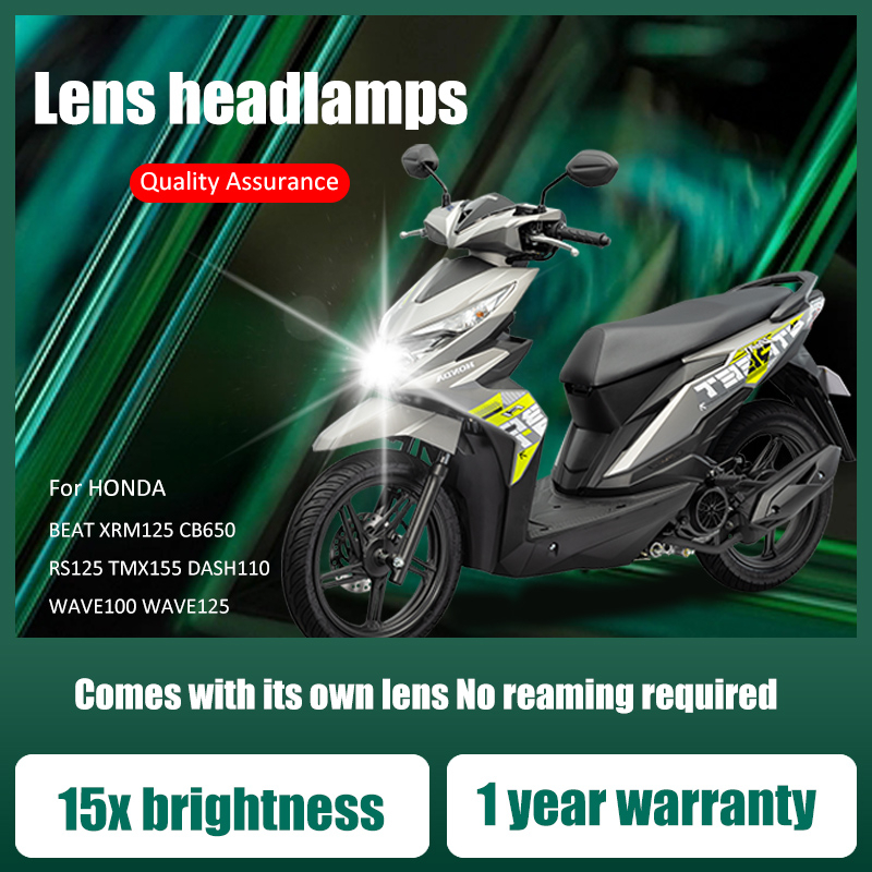 H4 LED dual color Headlight Bulb for HONDA BEAT XRM125 CB650 RS125 ...