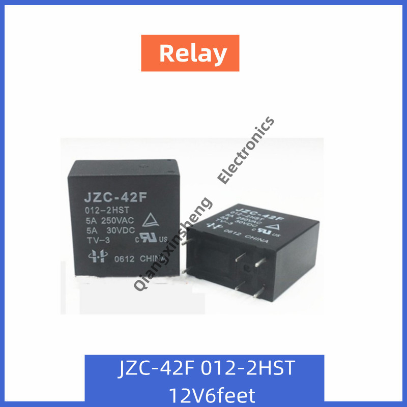 Mini Electronic Relay JZC-42F 012-2HST Brand New Bulk Relay 6 Pin Power ...