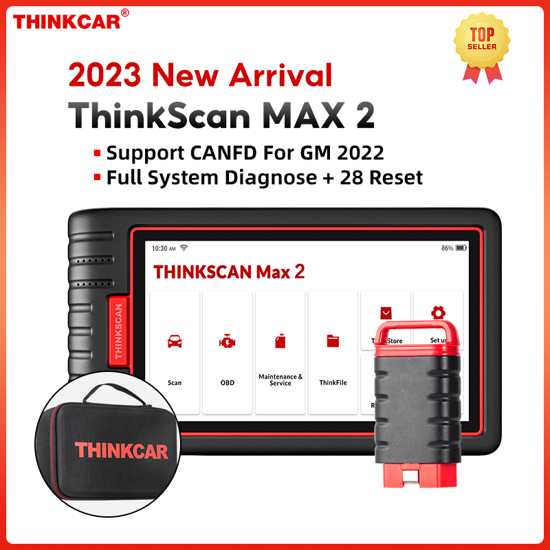 THINKCAR ThinkScan Max 2 Diagnostic Tools Full system Support CANFD 28 ...