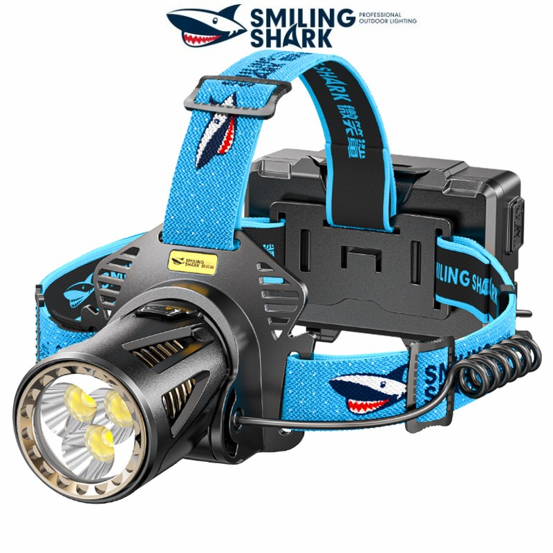 Smiling Shark TD2003 Super Bright Headlight M90*3 15000 Lumens Led ...
