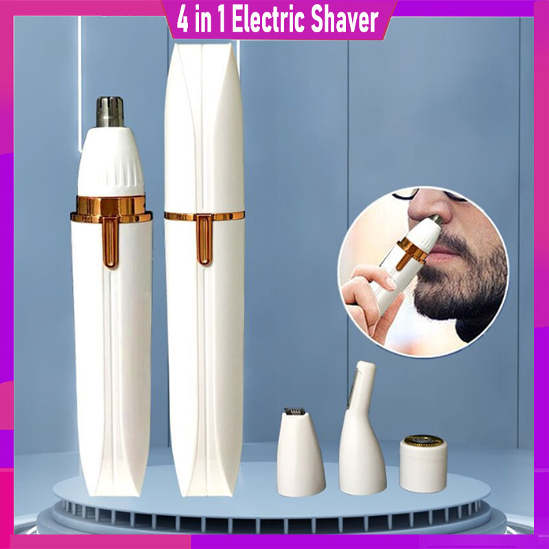 4 in 1 Electric Shaver Nose Ear Beard Trimmer Rechargeable Hair Trimmer ...