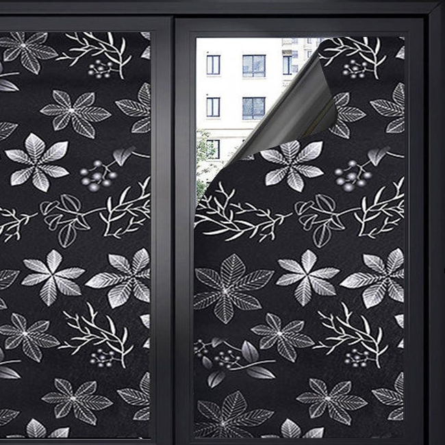 Glass wallpaper 100% shade window decal waterproof and moisture-proof ...