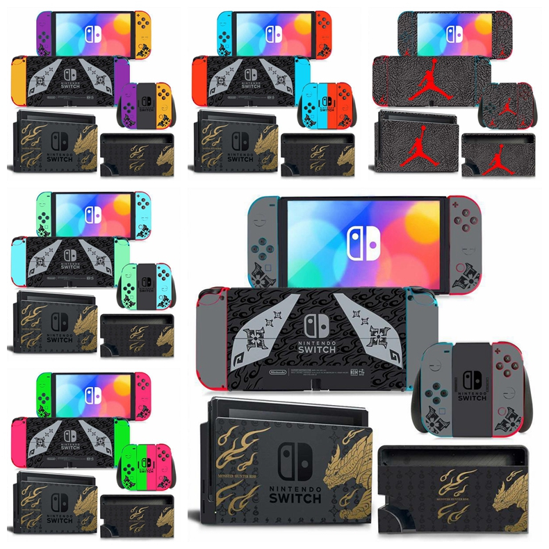7 Colors Skin Sticker Compatible with Nintendo Switch OLED Vinyl Decal ...