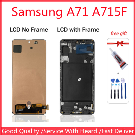 AMOLED OLED LCD For Samsung A71 2020 A715 LCD A715F lcd For Samsung ...