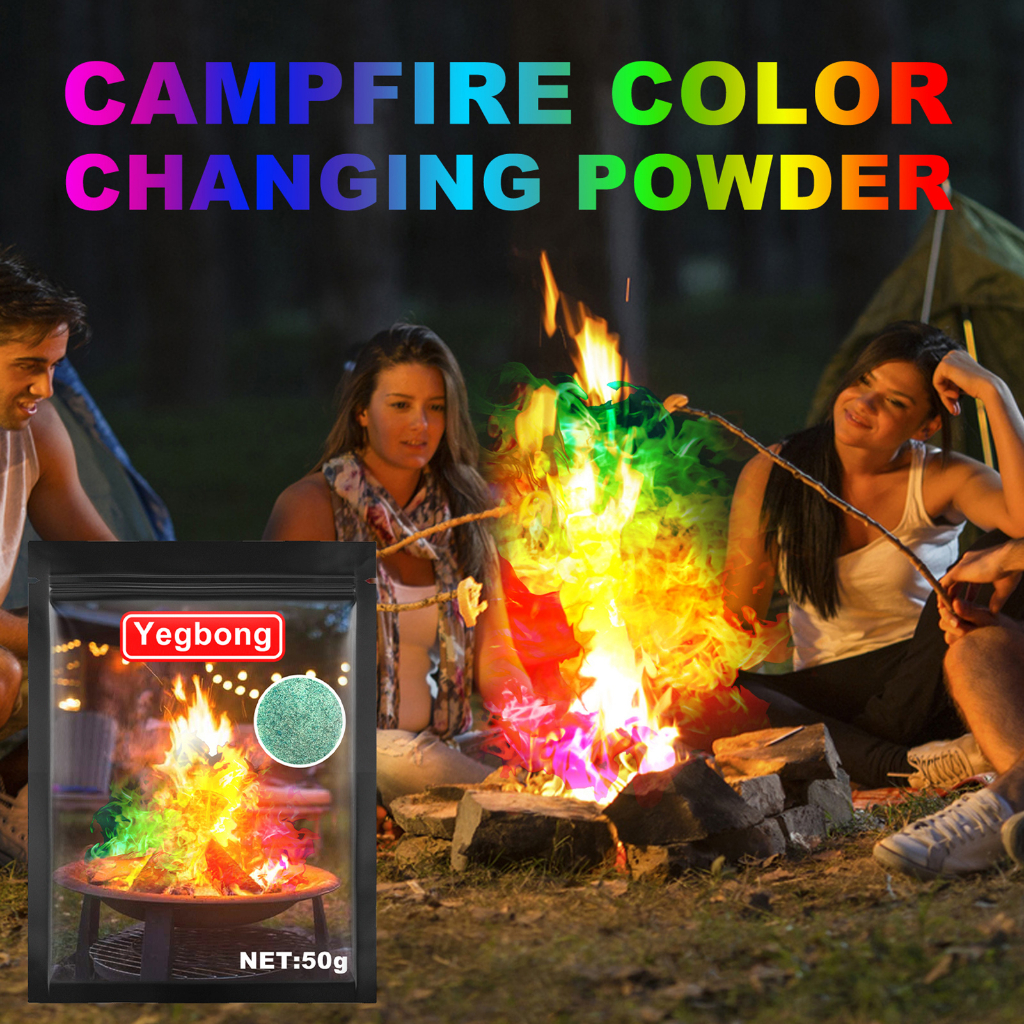50g garden bonfire color changing powder flame coloring agent rainbow ...