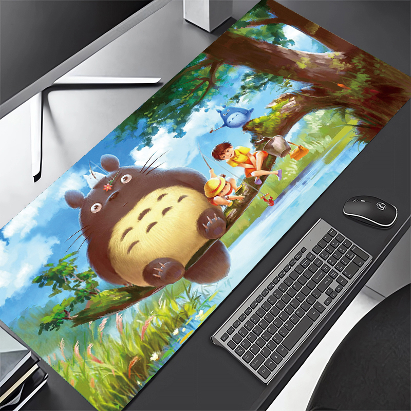 Totoro Spirited Away Mouse Pad Large Cartoon Cute Gamer Desk Mat Kawaii ...