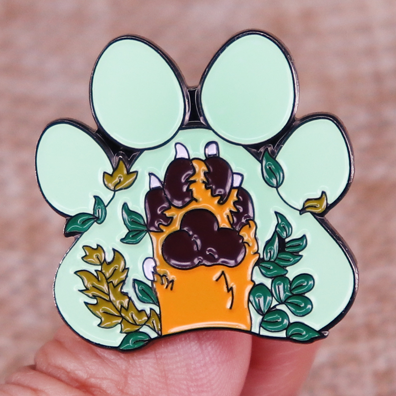Cute Paw Print Enamel Pin Puppy Dog Kitten Kawaii Paw Print Badge Fashion Jewellery | Shopee ...