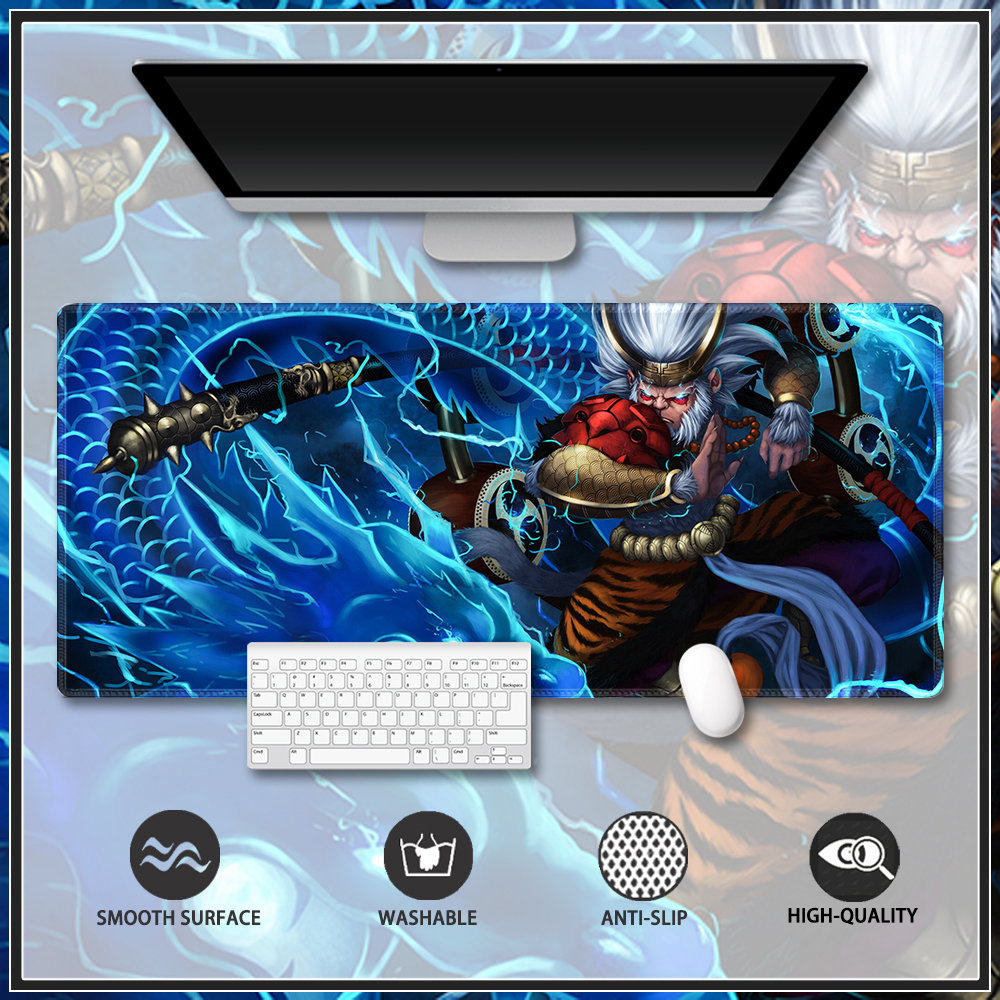 Sun Wukong Customised Mouse Pad Gaming Table Mat Stitched Edge Rubber ...