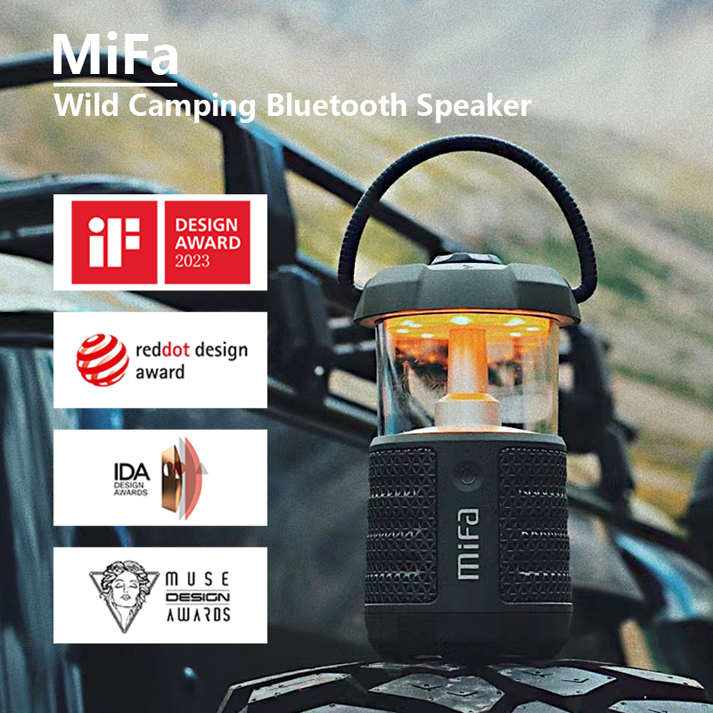 Mifa Wild Camping Outdoor Bluetooth 5.3 Speaker with Lantern, Powerful ...