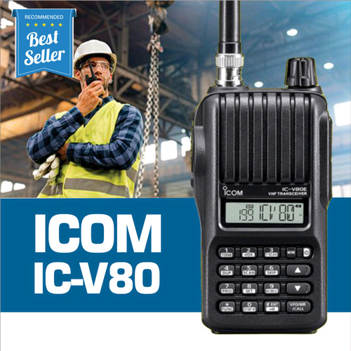 ICOM V80/V80E Radio VHF Marine Radio Transceiver Handheld Walkie Talkie ...