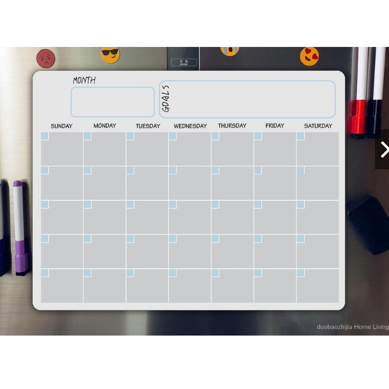 A3 Soft Magnetic Schedules Erasable Fridge Calendar Program Message ...