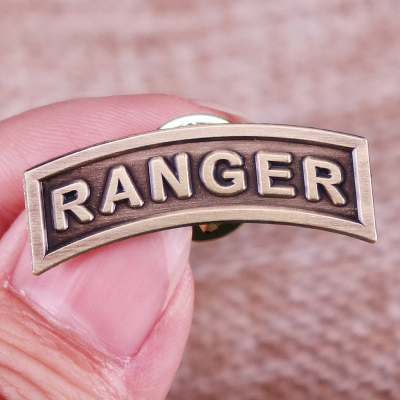 Antique Copper Ranger Metal Lapel Pin for Street Tooling Style Uniform ...