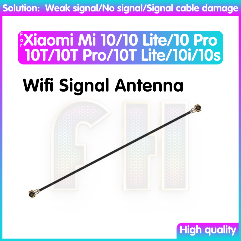 Wifi Signal Wire Antenna For Xiaomi mi 10 10T 10i 10s Lite Pro Ribbon Wire Coaxial Connector ...