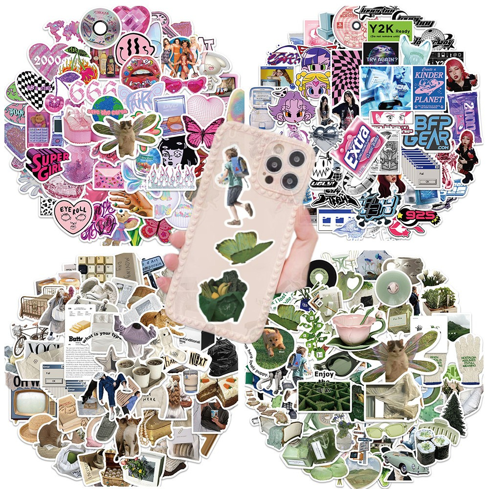 53PCS Y2K Acidic Style Waterproof Graffiti Stickers For Phone Case ...