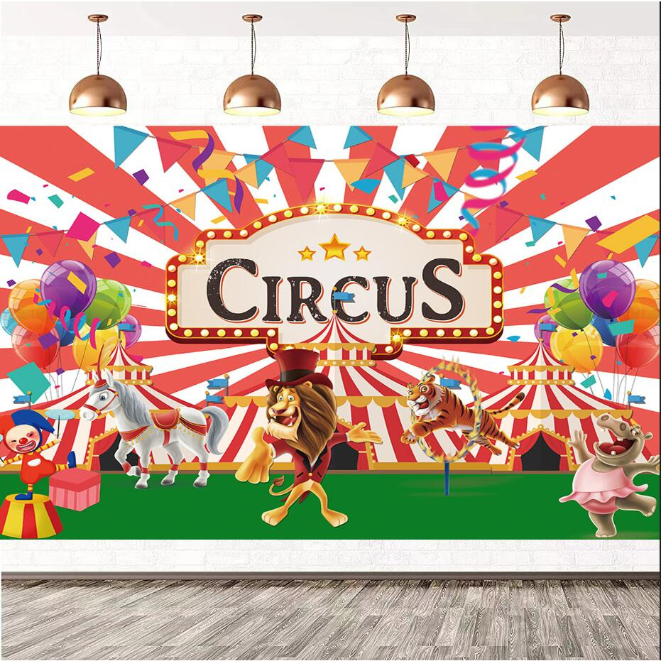 Circus Photography Backdrop for Kids Birthday Baby Shower Party ...