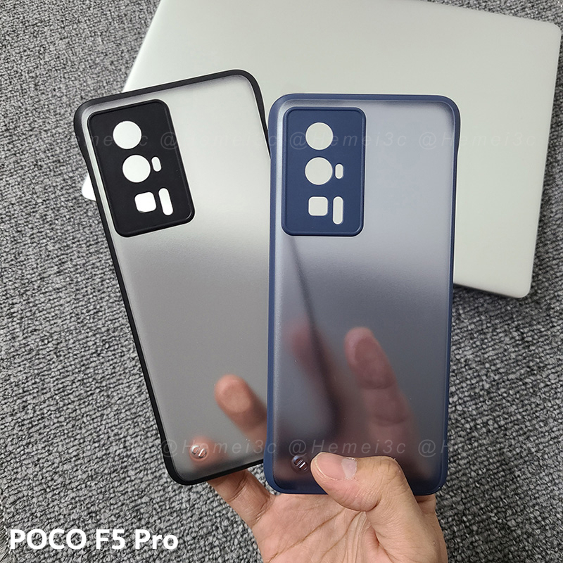 For Xiaomi Poco F5 Pro Casing Matte Transparent No-frame Hard PC Back ...