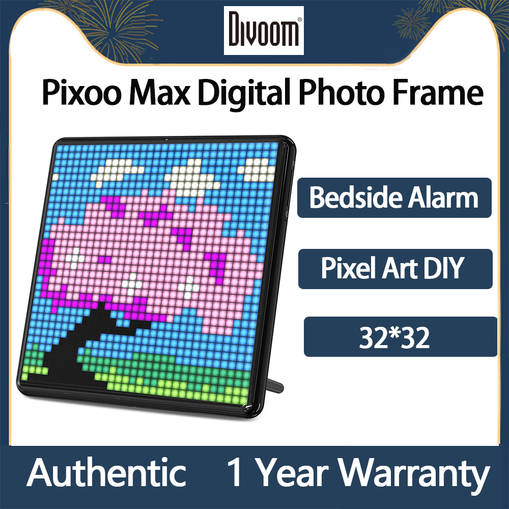 Original Divoom Pixoo Max Digital Photo Frame with 32*32 Pixel Art ...
