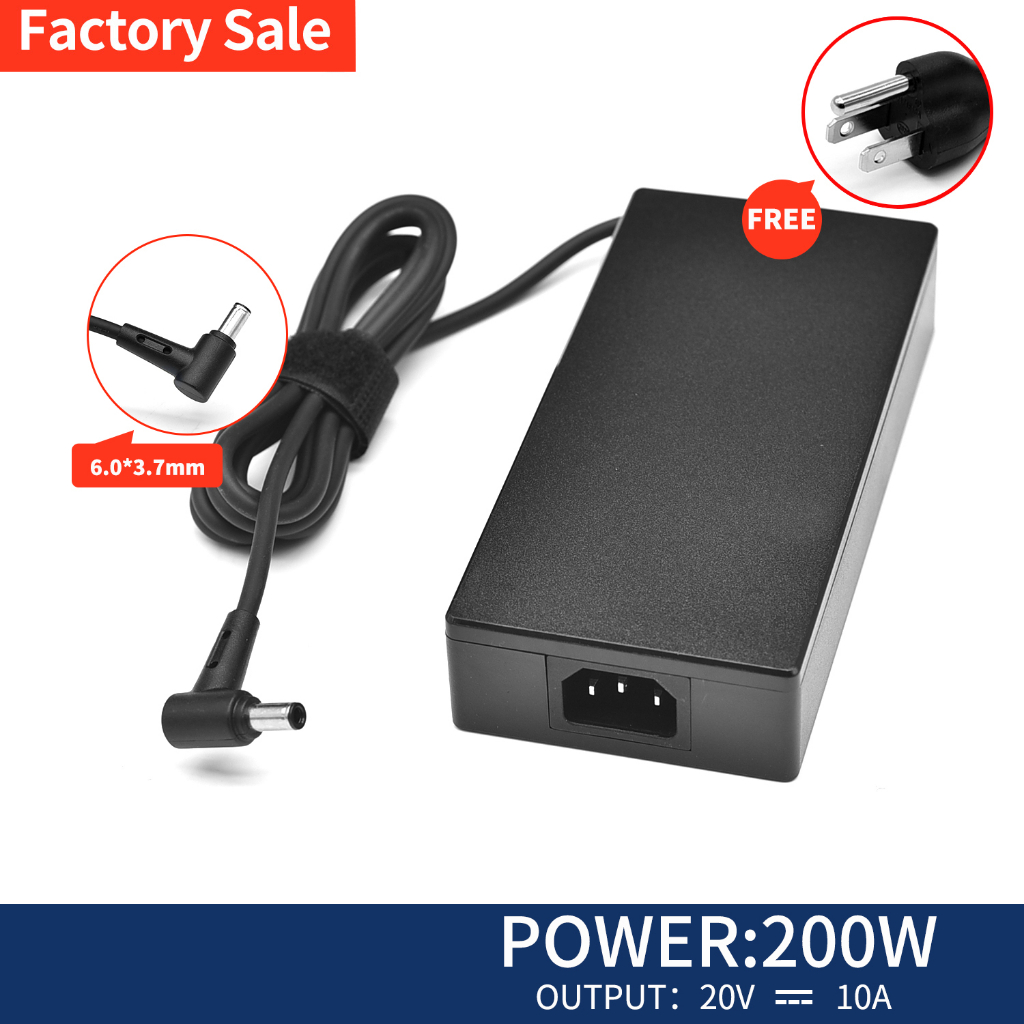 Quality Laptop Charger for Asus 200W 20V 10A ADP-200JB D 0a001-01120100 ...