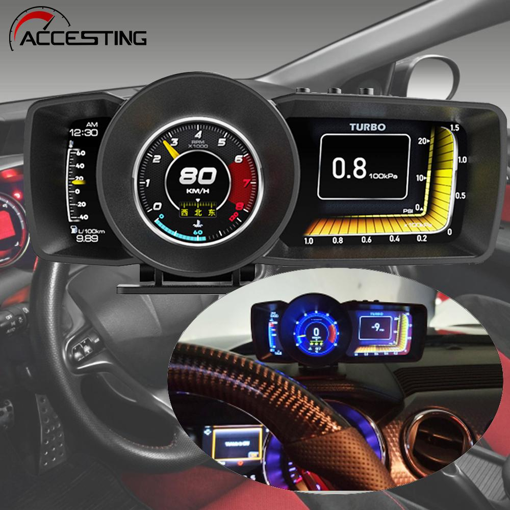A600 OBD2 Car HUD Car Head Up Display Multifunction Instrumentation ...