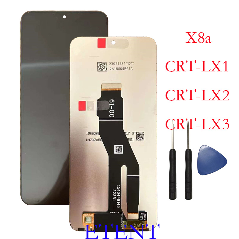 Display For Honor X8A LCD CRT-LX1 CRT-LX2 CRT-LX3 LCD Display Touch ...