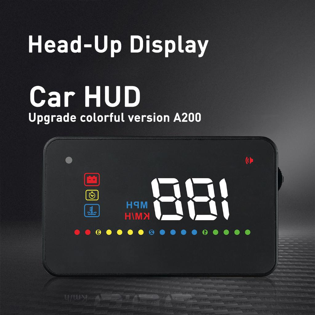 A200 HUD car Head Up Display OBD2 system car Head Up LCD display | Shopee Philippines