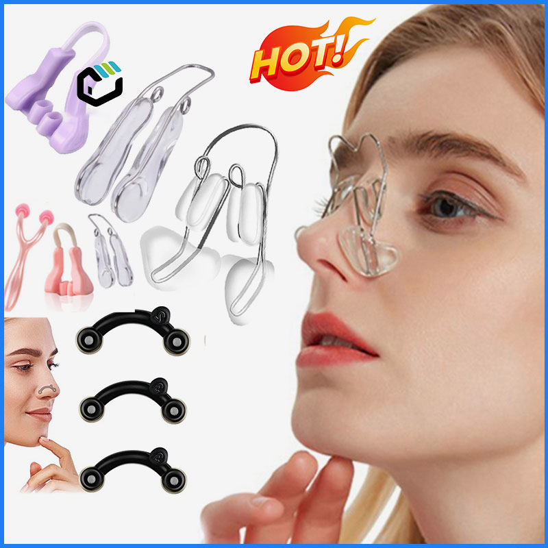 4PCS Facial Roller Massager Silicone Nose Straightening Corrector Nose ...