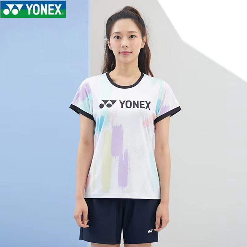 YONEX Badminton Jersey Men's and Women's Quick Dried Competition Jersey Short Sleeve Training ...