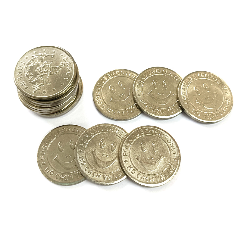 100pcs Per Bag Gaming Coin Tokens 25*1.85mm Stainless Steel tokens ...