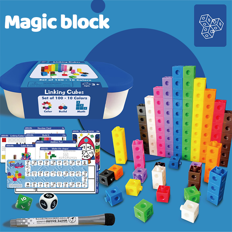 100PCS number blocks mathlink cubes numberblocks toys for kids ...