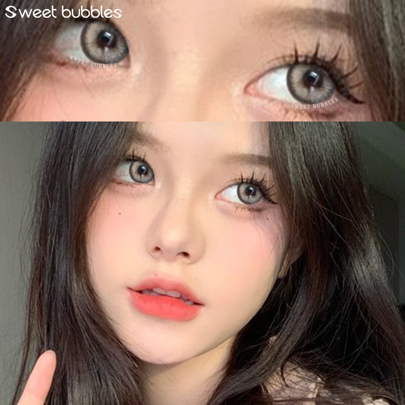 Sweet bubbles Contact lens Big Eye 2PCS/Pair Soft Color Contact Lenses ...