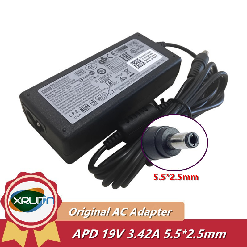 Genuine OEM APD 19V 3.42A 65W AC Adapter Charger for Intel NUC NUC7JY BOXNUC7CJYH Power Supply ...