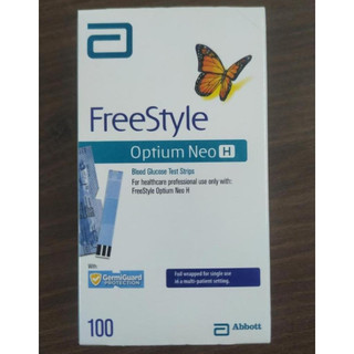 Abbott FreeStyle Optium Blood Glucose Test Strips 50 / 100 Sheets ...