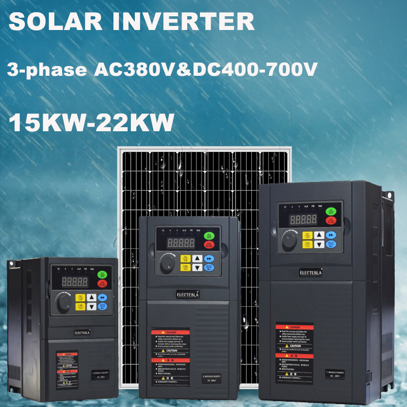 15KW 18.5KW 22KW Inverter Solar Pump VFD 3-Phase 380V Sun Power Inverter Motor Speed Controller ...