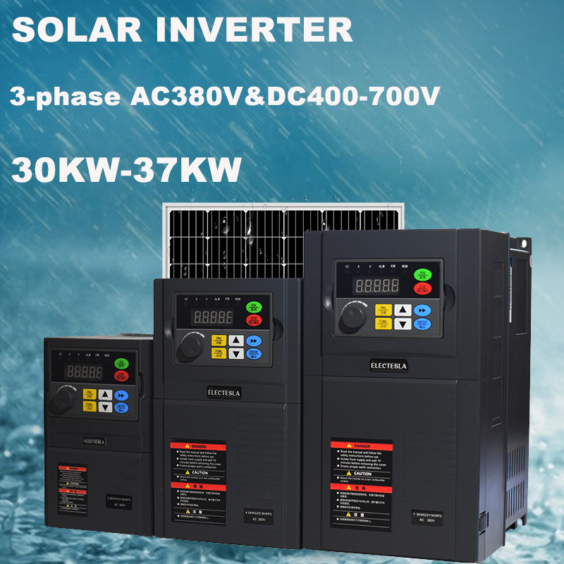 30kw(40HP) 37kw(50HP) DC400V-700V Input 380V 3-Phase AC&DC Solar ...